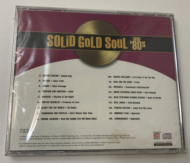 Solid Gold Soul Mid ‘80s Cd Time Life | eBay