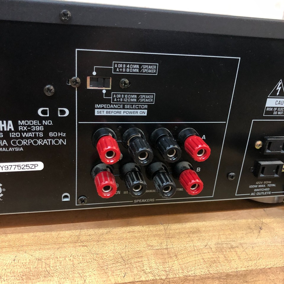 Yamaha RX-396 Natural Sound AM/FM Stereo Receiver Amplifier 150W (WORKS ...
