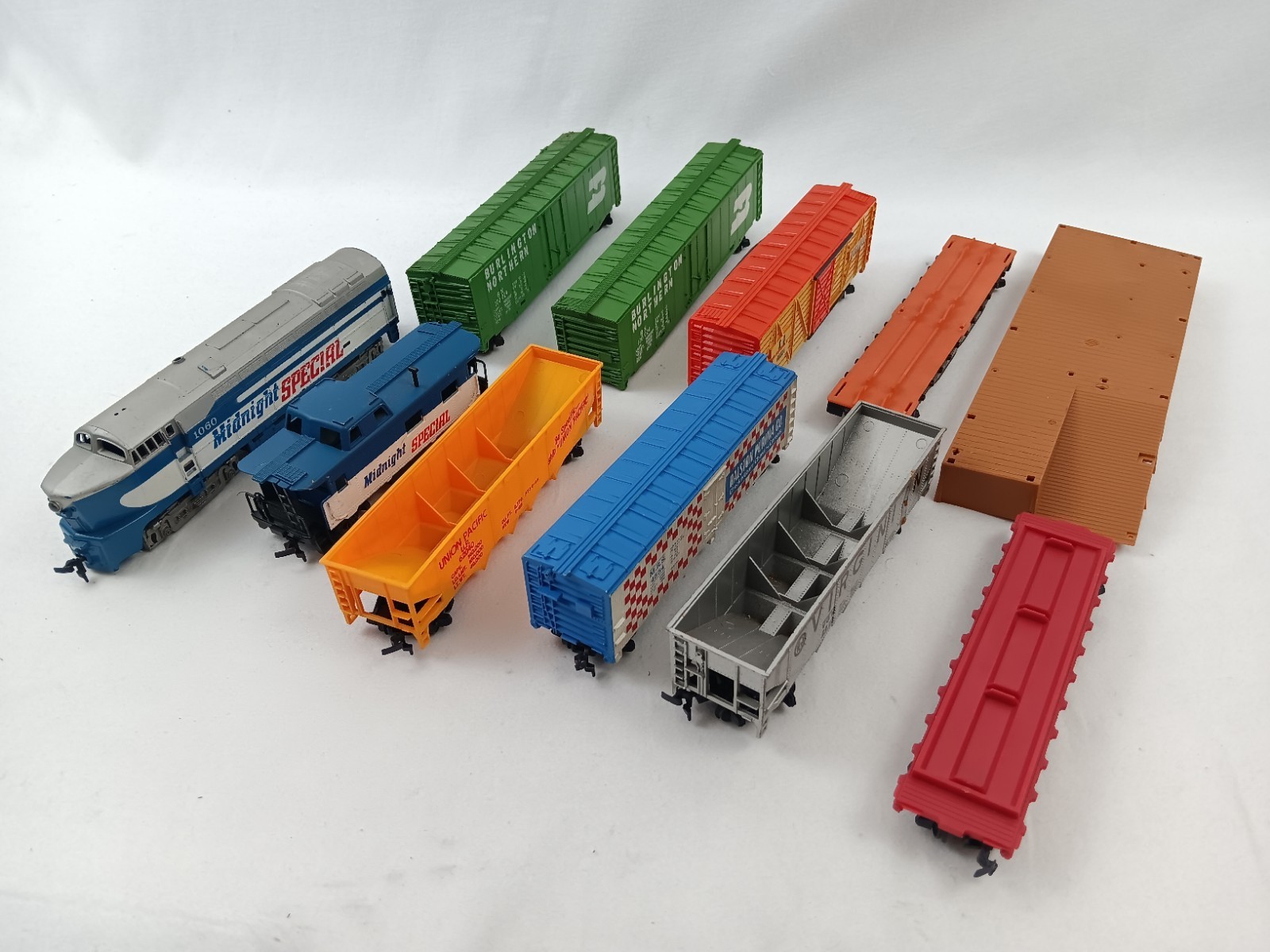 VINTAGE Tyco HO Scale Train Lot 11 Mixed Freight Cars Box | eBay