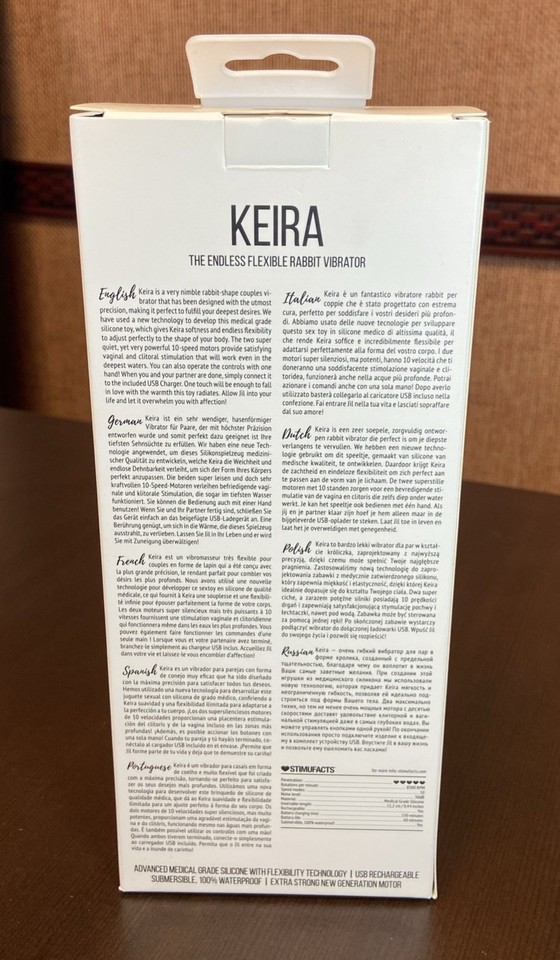 Keira For Women Flexible Rabbit Vibrator Silicone Waterproof USB ...