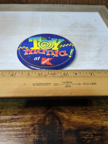 Vintage Pinback Button Kmart Toy Mania Party Collector Advertising | eBay