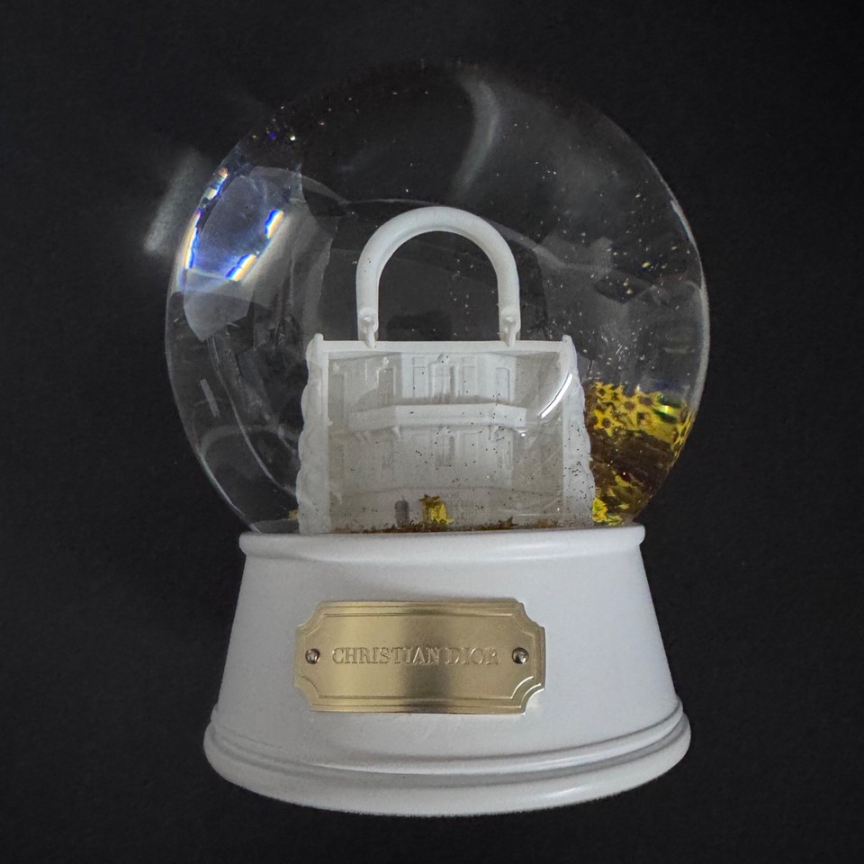 Christian Dior Paris Flagship Store LED Light Snow Globe Dome - Grey ...