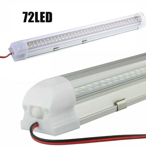 12/24V 72 LED Car Interior Lights Strip Bar Van Bus Caravan Truck ON ...