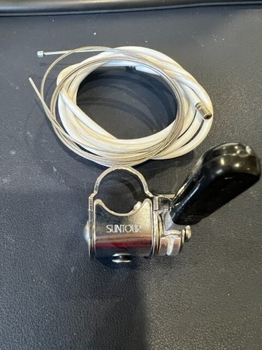 ! NOS VINTAGE OLD SCHOOL SUNTOUR 5/6 SPEED STEM SHIFTER WHITE CABLE ...