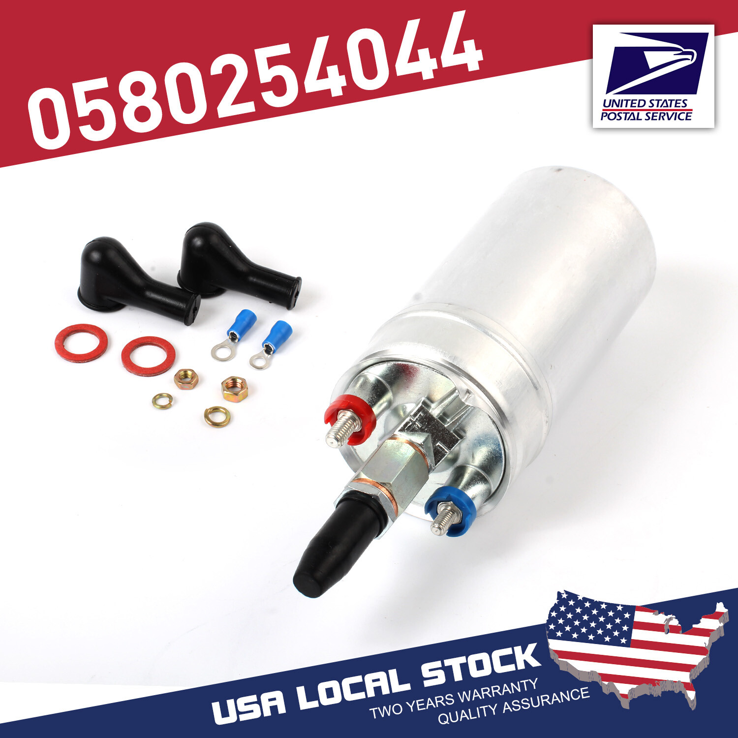NEW FOR BOSCH 044 Racing External Fuel Booster Gas Pump 0580254044 ...