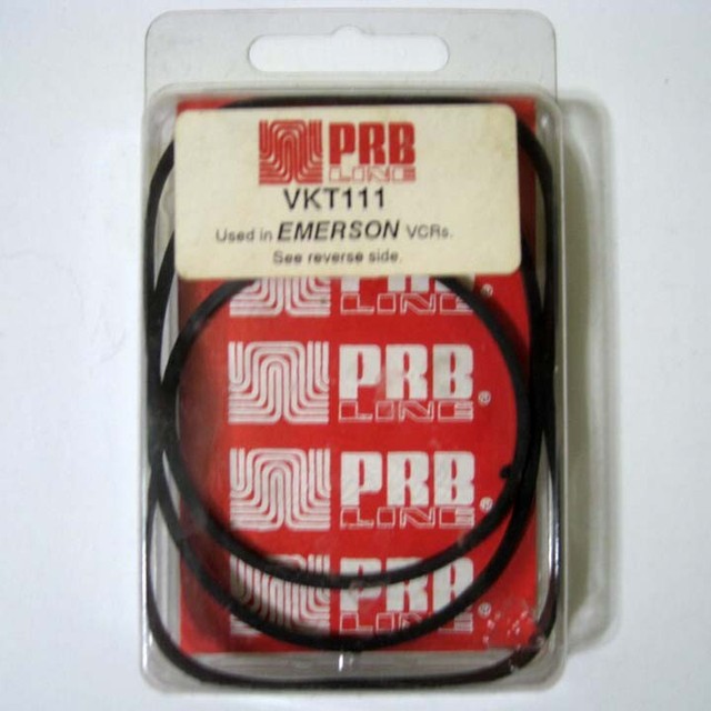 PRB VKT111 VHS VCR Belt repair Kit Fits Emerson VCR-950 3 Belts NOS for ...