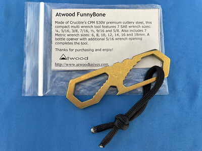 Atwood FunnyBone Wrench Tool Anodized 6AL4v Titanium * New In The Bag ...