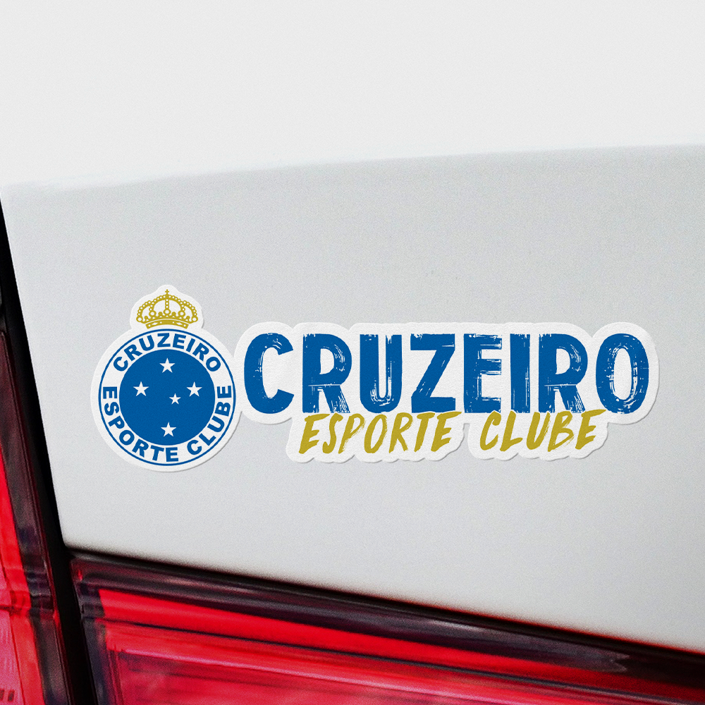 Cruzeiro Brazil 4 Pack Sticker Vinyl Decal Adesivo Esporte Clube Soccer ...