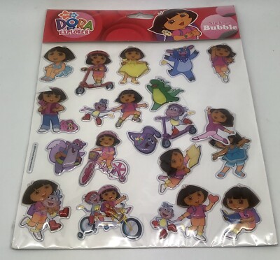 Dora The Explorer Bubble Stickers Nick JR 2008 Scrapbook Crafts Decal ...