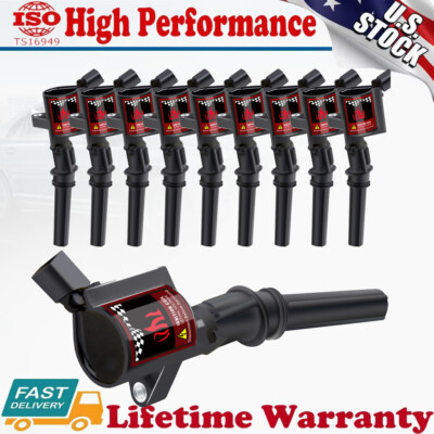 10pcs Ignition Coil Pack For Ford F150 F250 F550 Lincoln 4.6L 5.4L ...