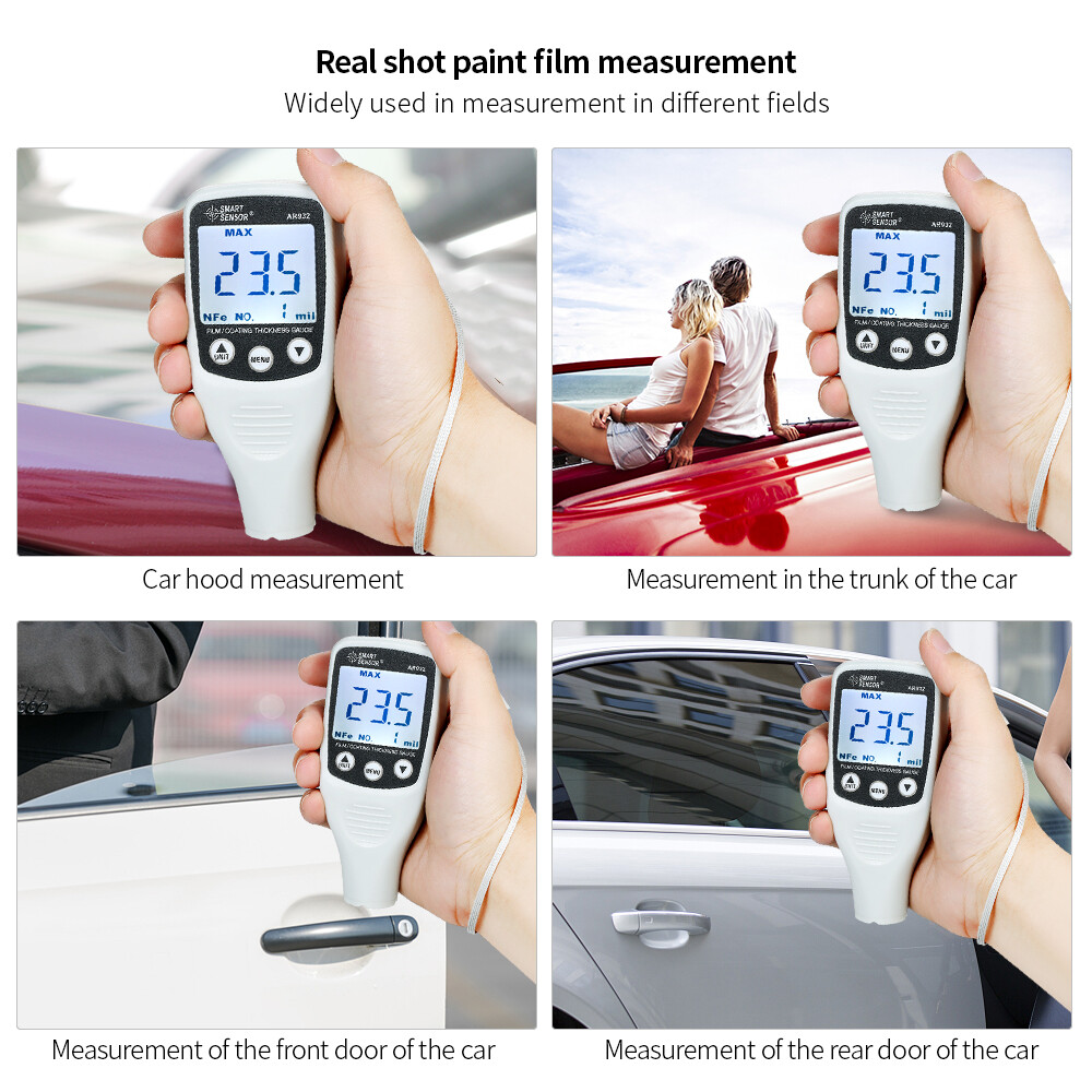 Digital Paint Coating Thickness Gauge Handheld Coatings D9K2 | eBay