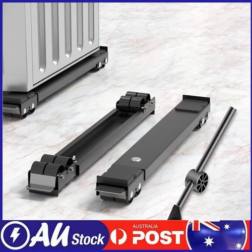 2pcs Extendable Washing Machine Roller Anti-slip with Wheel Easy Moving ...