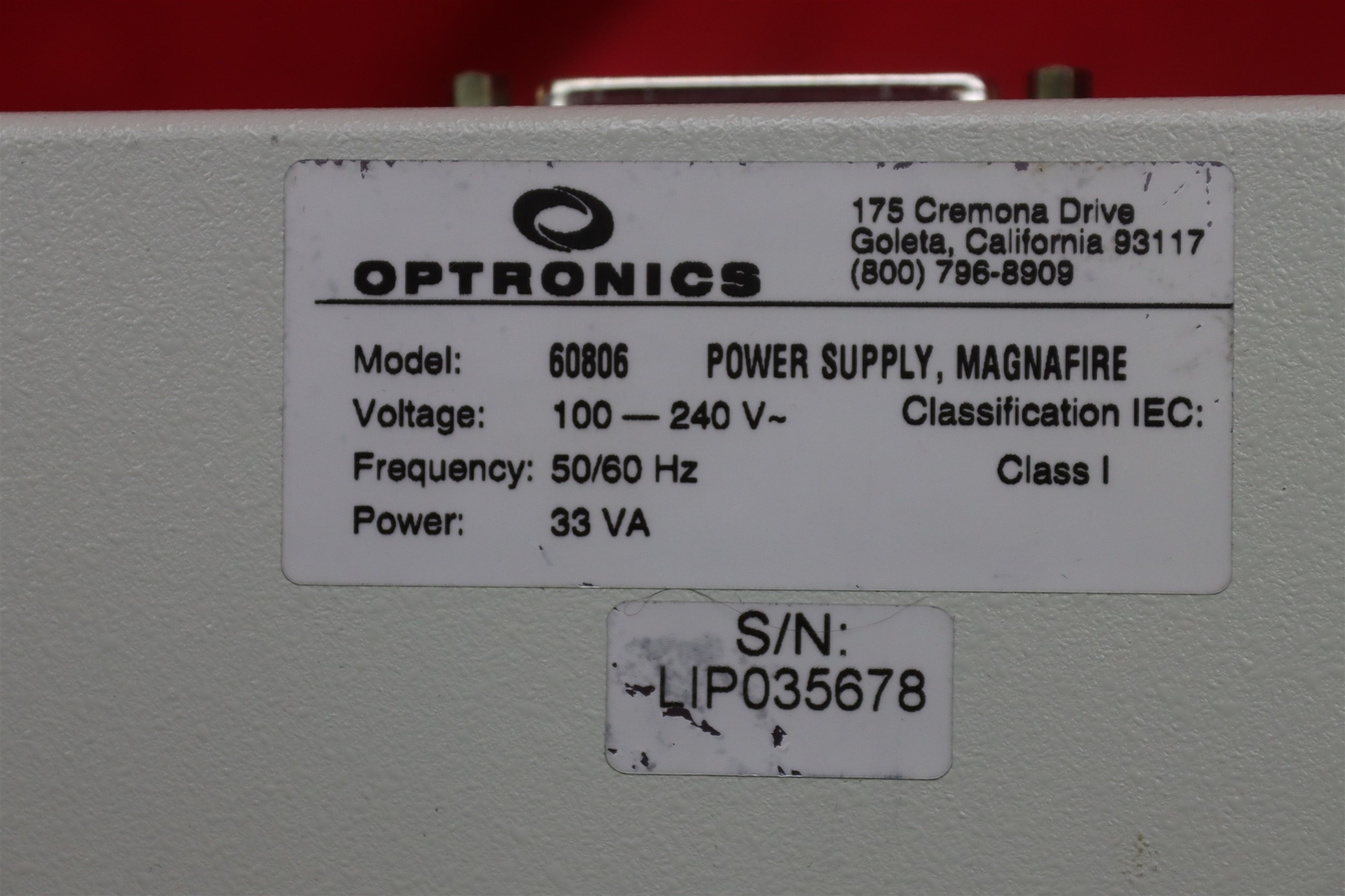 Olympus Optronics 60806 Power Supply Magnafire & Cam Head for sale ...
