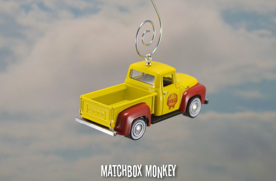 Shell Oil Logo 1956 Ford F-100 Stepside Christmas Ornament F100 Pickup ...