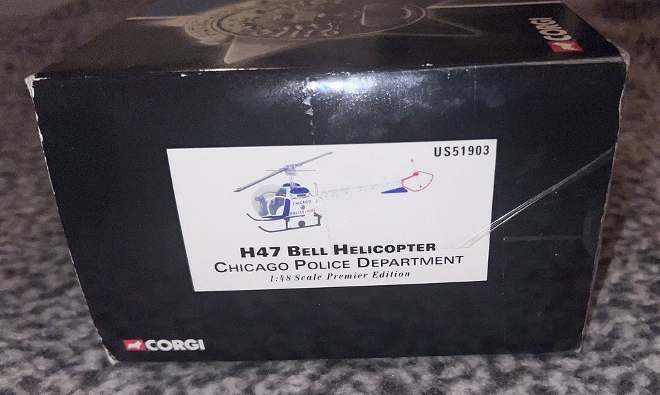 Corgi Chicago Police Department Series 1:48 US51903 H47 Bell Helicopter ...