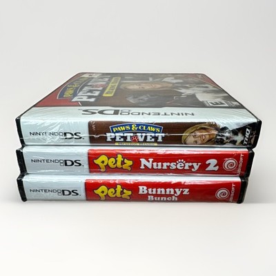 3 Bundle Nintendo DS Games Petz Nursery 2 Bunnyz Bunch Pet Vet Healing ...