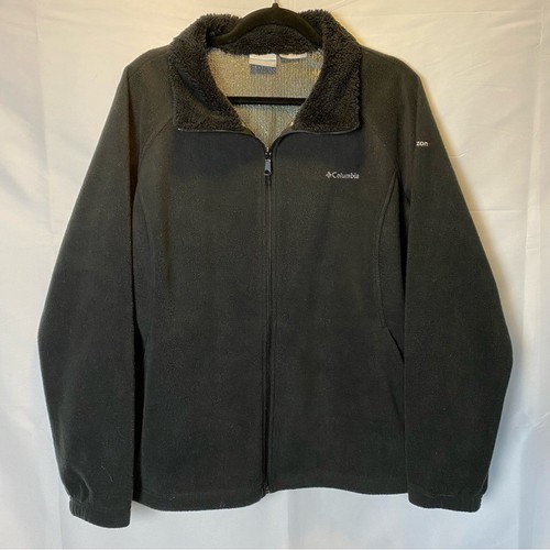 Columbia Omni-Heat Faux Fur Collar Fleece Jacket with Verizon logo Size ...