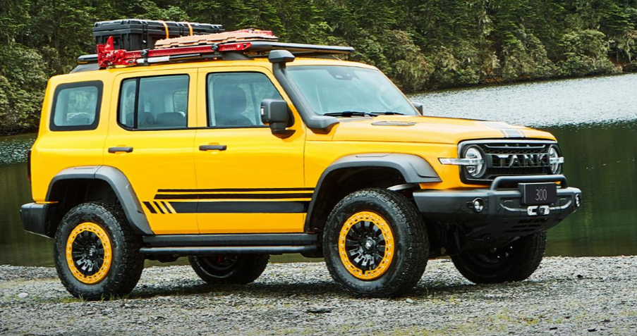 Fits GWM Tank 300 Bonnet and Side Stripes Graphics Frontier Decals ...