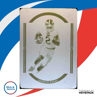 2024 National Treasures Collegiate Derrick Henry Printing Plates Black ...