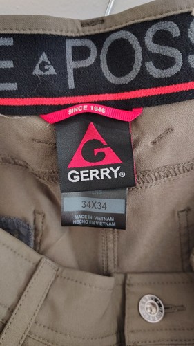 Gerry Pants Men’s 34x34 Black Venture Fleece Lined Stretch Comfort | eBay