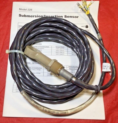 ROSEMOUNT ANALYTICAL 228-02-21-54-61 Submersion/Insertion Sensor (Model ...