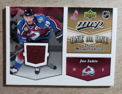2006-07 Upper Deck MVP One on One Joe Sakic & Mike Modano Game Used ...