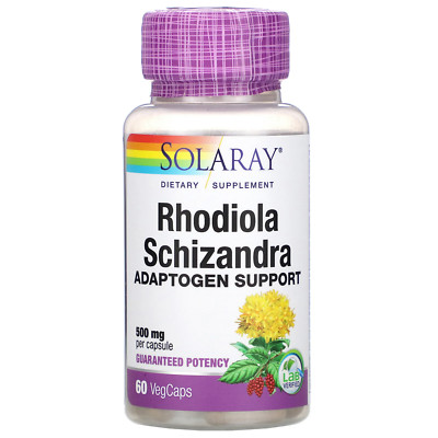 Solaray, Rhodiola Schizandra, 500 mg, 60 VegCaps | eBay