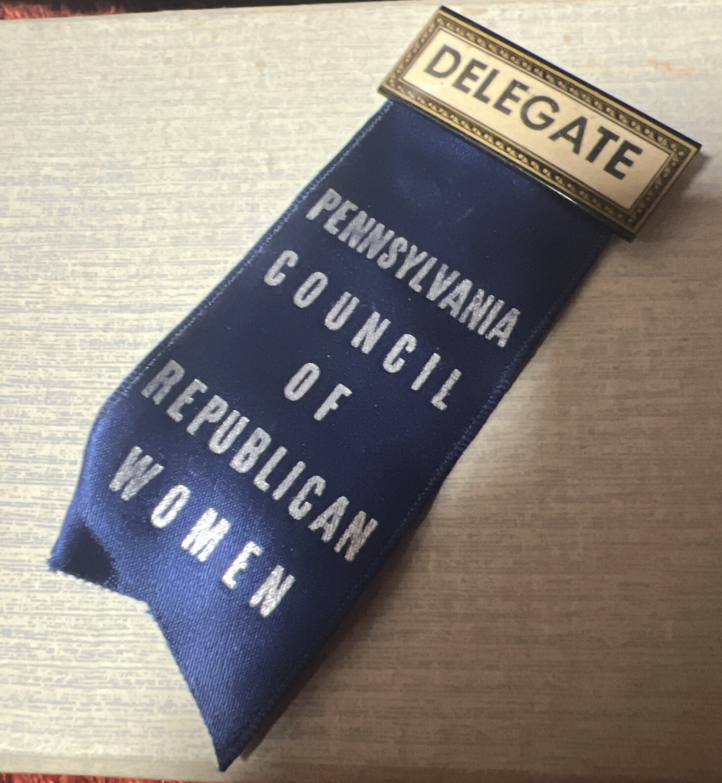 Vintage DELEGATE Pin Ribbon Pennsylvania Council Of Republican Women | eBay
