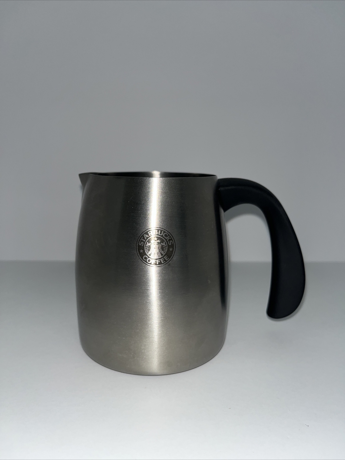 STARBUCKS Coffee 2006 16 oz Stainless Steel Creamer Steam Milk Frothing ...