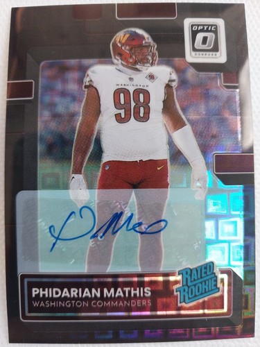 2022 Donruss Optic Rated Rookie Black Pandora Auto 06/25 Phidarian ...