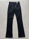 Women’s Express Black Mid Rise Skyscraper Jeans Size 2 Premium Stretch ...