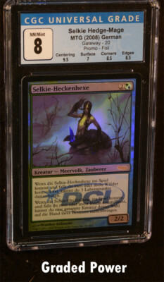 MTG Promo Selki Hedge_Mage CGC 8 Foil (9031) GERMAN Magic the Gathering ...