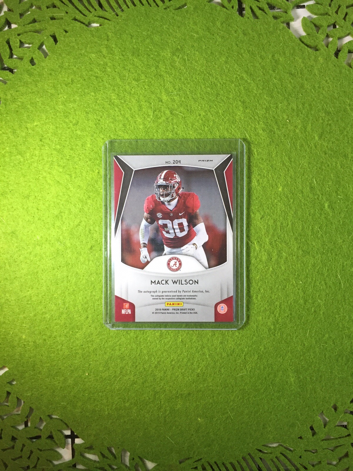 MACK WILSON PRIZM AUTO Baker Mayfield 's LB ROOKIE CARD BROWNS SP 2019 ...