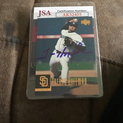 Autographed Upper Deck Trevor Hoffman. HOF. JSA STICKER & CERT | eBay