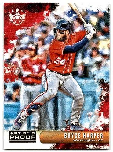 2019 PANINI DIAMOND KINGS ARTIST PROOF BRYCE HARPER WASHINGTON ...