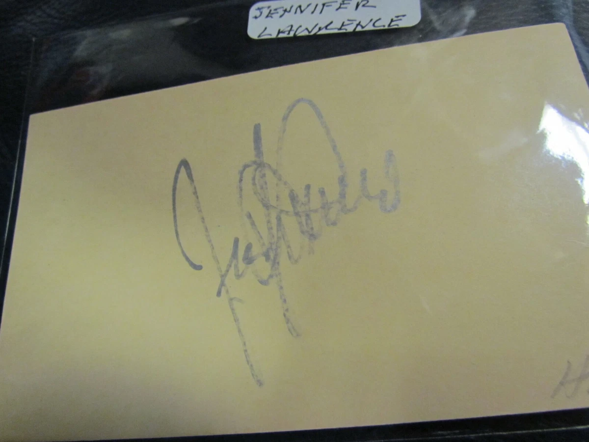 Jennifer Lawrence Signature
