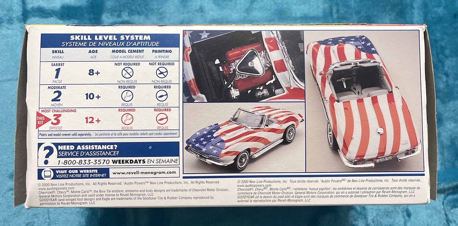Austin Powers Corvette Convertible Revell 85-2333 1/25 Scale | eBay