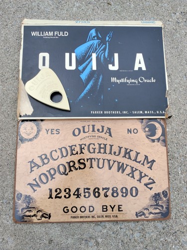 Vintage 1960's OUIJA Board Parker Brothers William Fuld Salem Mass ...
