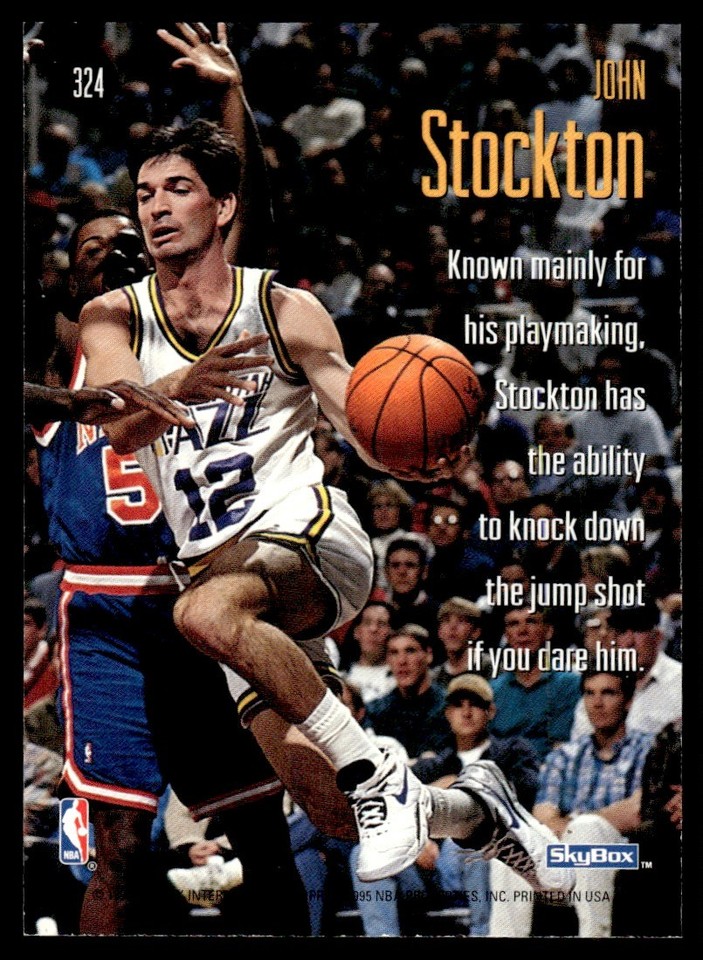 1994-95 SkyBox John Stockton Utah Jazz #324 | eBay
