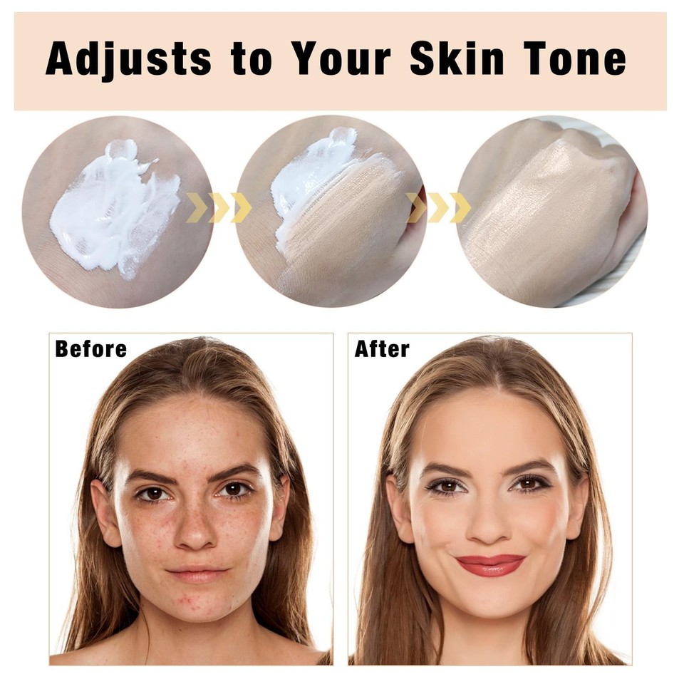 2 Pack Color Changing Foundation - Conceals Blemishes and freckles ...