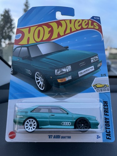 Hot Wheels ‘87 Audi Quattro 16/250 Factory Fresh - FACTORY ERROR! - Wrong Wheel! | eBay