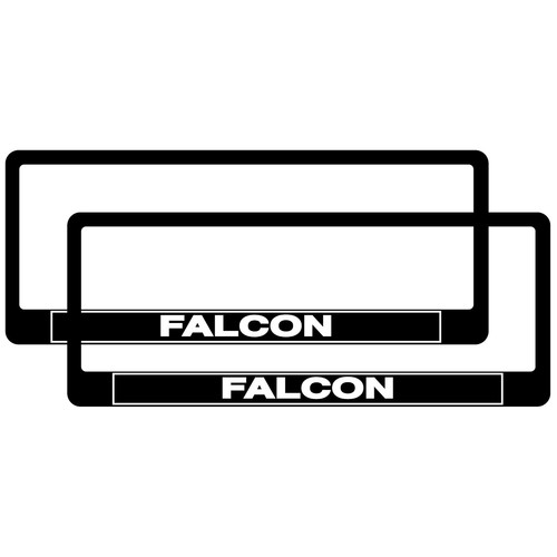 Falcon Polymer Number Plate Frames. Suit 6 digit number plates. Set 2 ...