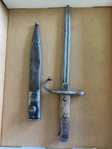 ORIGINAL Turkish Turkey Antique WW1 Mauser Model 1887 Bayonet GALLIPOLI ...