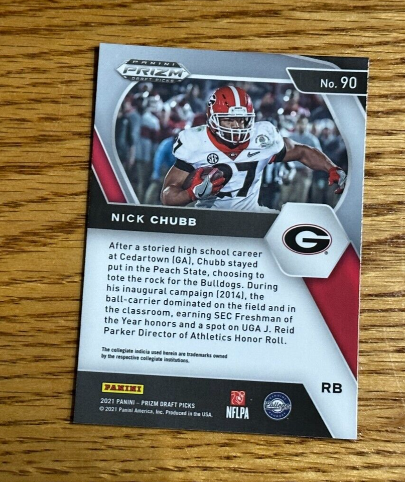 NICK CHUBB 2021 Panini Prizm Draft Picks #90 | eBay