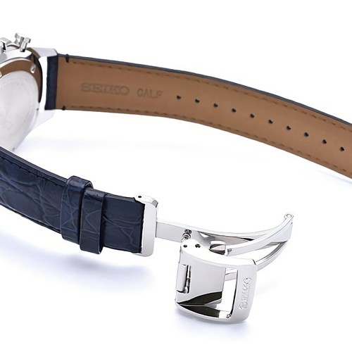 SEIKO SPIRIT SBTR019 Blue Dial Chronograph Stainless Steel Men's Quartz ...