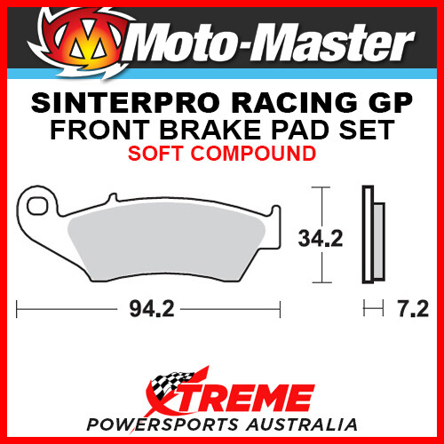 Moto-Master Honda CTX200 Bushlander 02-03,14-15 Racing GP Sintered Soft ...
