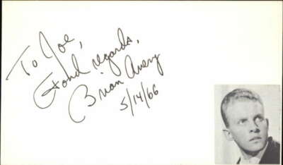 Brian Avery Actor Sleeper Signed 3" x 5" Index Card | eBay