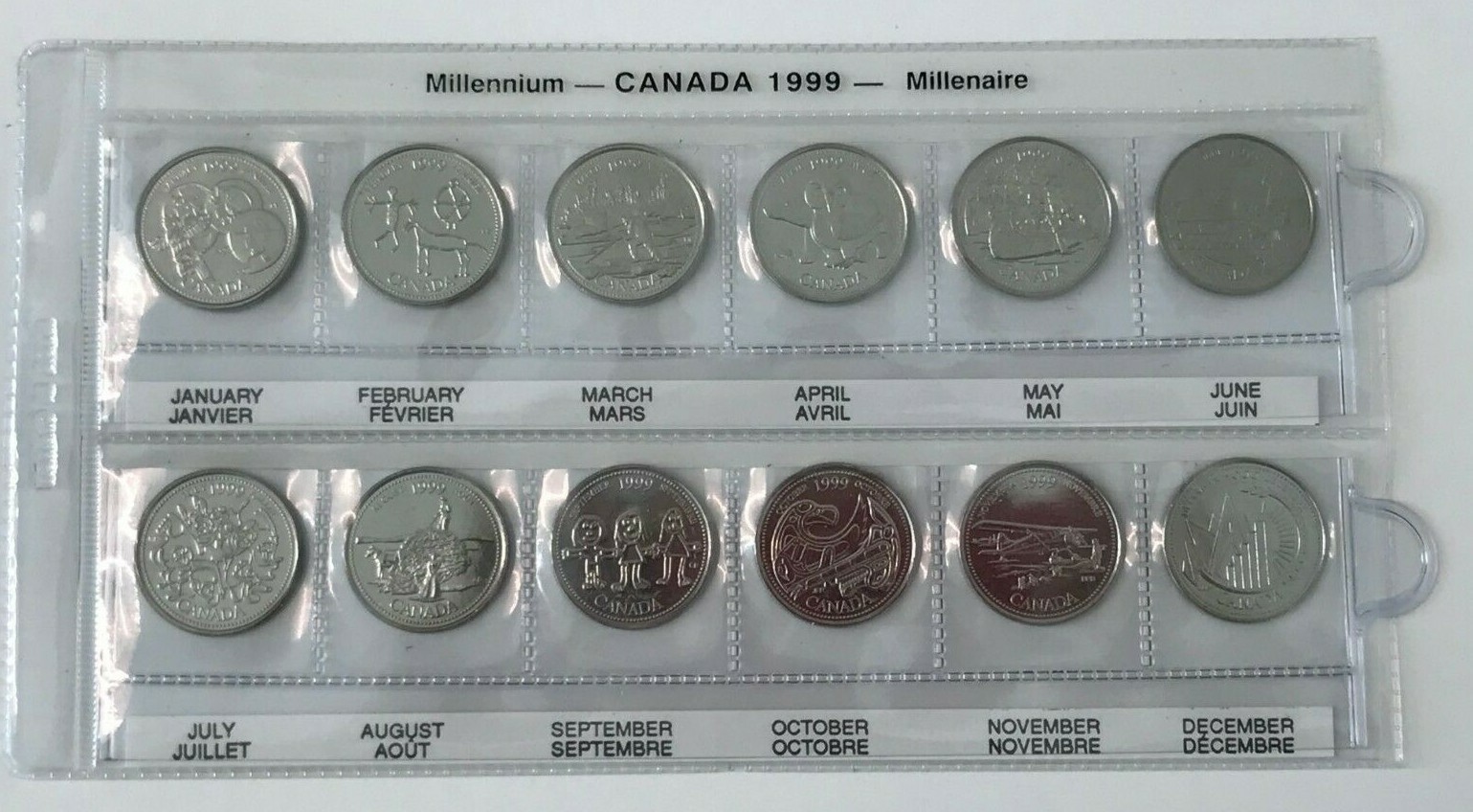 Canada 1999 Millennium 12 Quarters Coin Set | eBay
