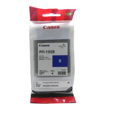 Original Canon Ink Cartridge PFI-105 Blue for imagePROGRAF IPF 6300 ...