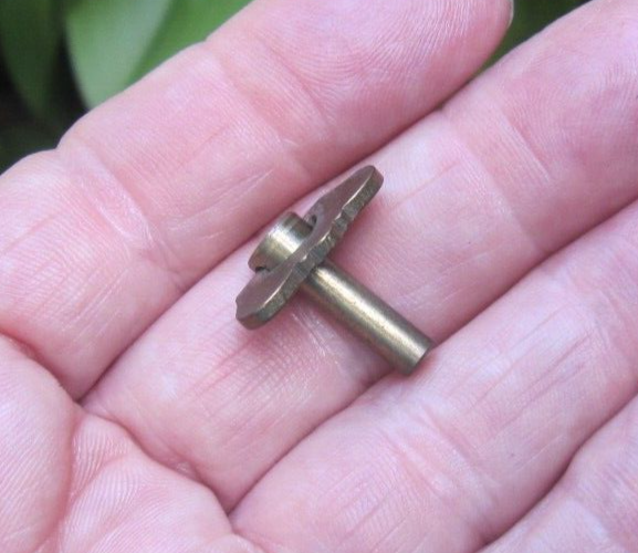 old brass winding Key for music box treaded wind key winder | eBay